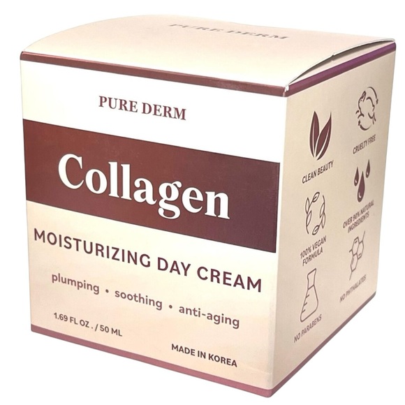 Pure Derm | Skincare | Pure Derm Collagen Moisturizing Day Cream | Poshmark